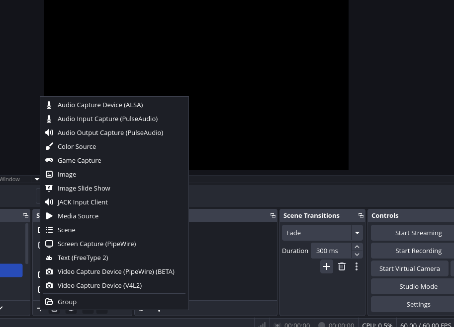 OBS missing audio mixer items and screen capture, audio device not ...